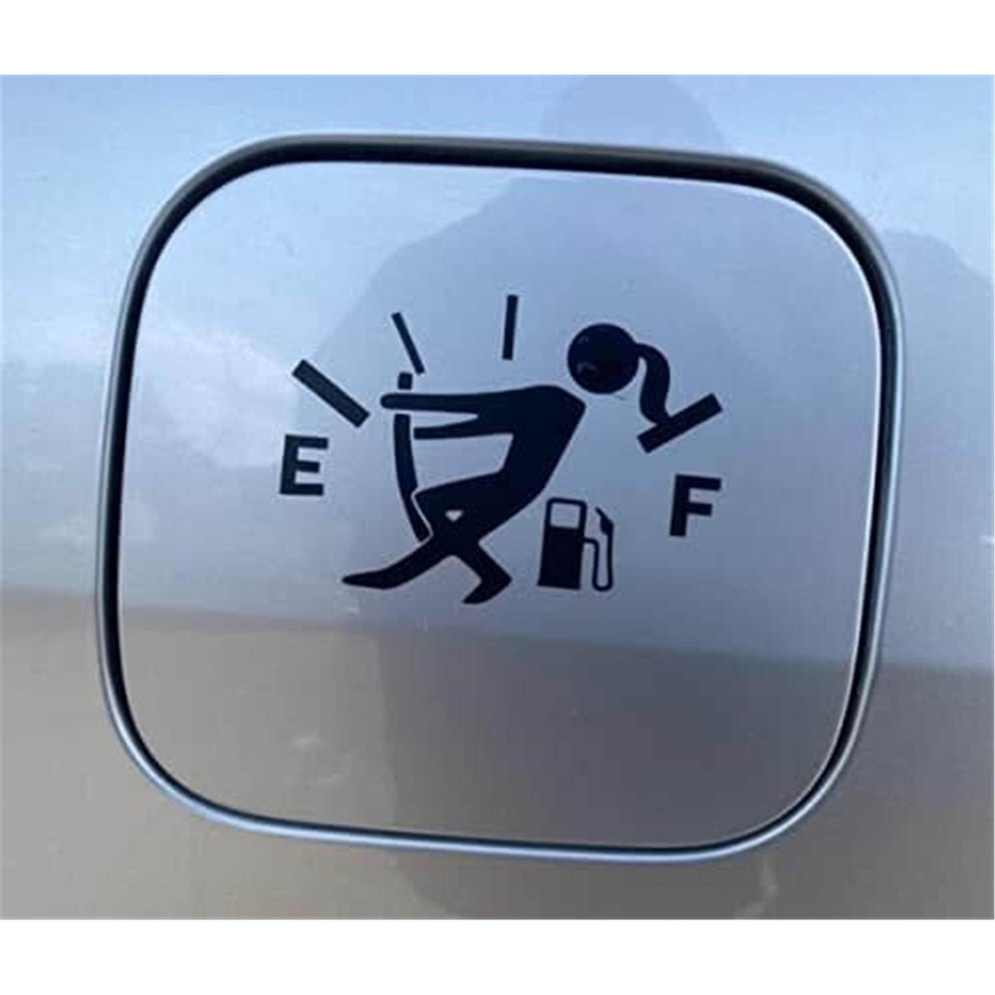 Funny Design Fuel Gauge Picture Car Sticker Fuel Tank Car Sticker Cap ...