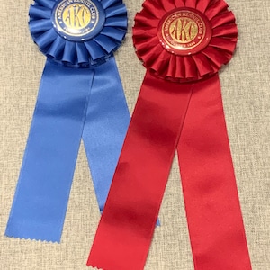 AKC Virtual Rally Title Ribbon Rosette Novice Intermediate - Etsy UK