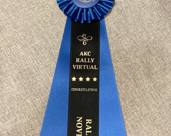AKC Fit Dog Title Ribbons Bronze, Silver, Gold - Etsy