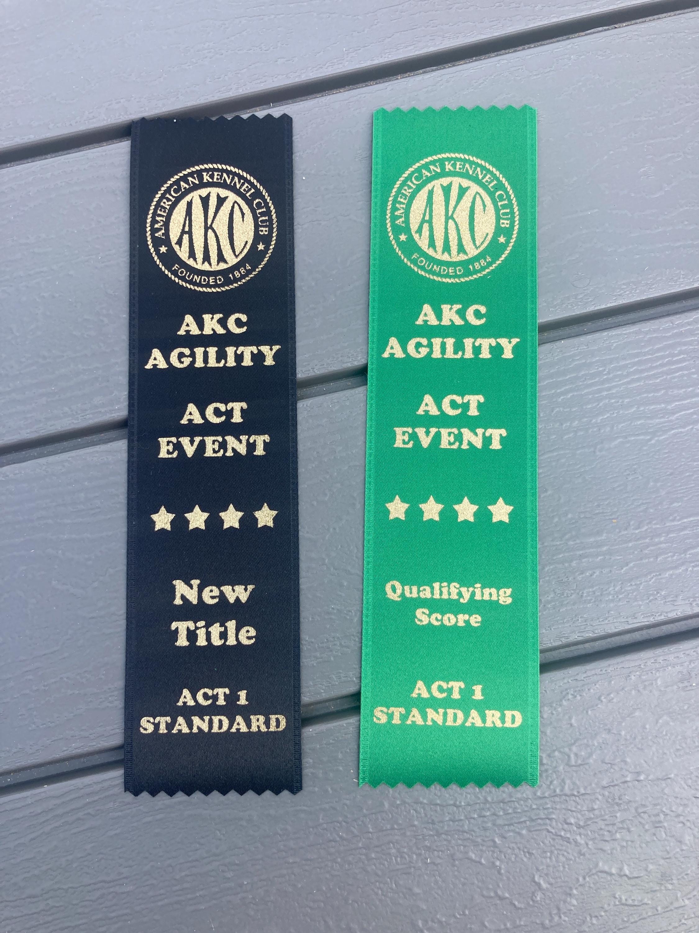 Flat Qualifying & New Title Ribbons - AKC Trick Dog, Virtual Scent Work ...