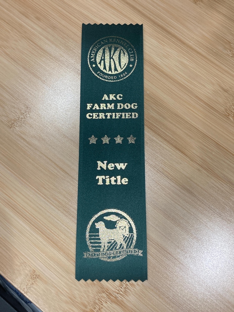 Flat Qualifying & New Title Ribbons - AKC Trick Dog, Virtual Scent Work ...