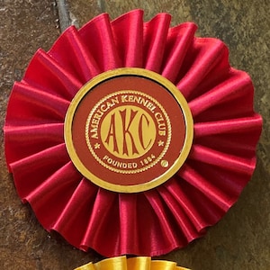 Personalized AKC Trick Dog Rosette Title Ribbon - Novice, Intermediate ...