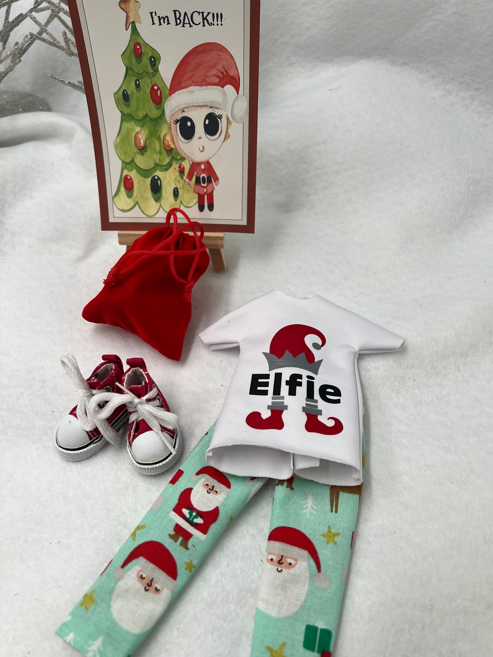 Custom Elf Outfit With Your Elf's Name Elf Pants or Elf - Etsy