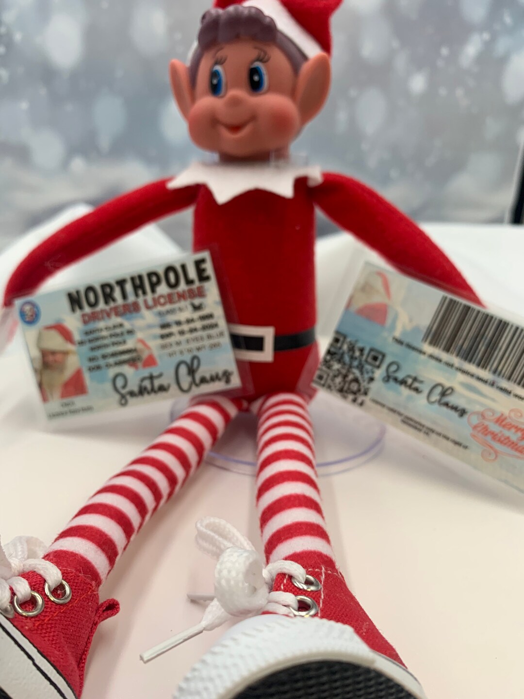 Santa's Drivers License, 2 Sided/laminated to Last for Many Years! Elf ...