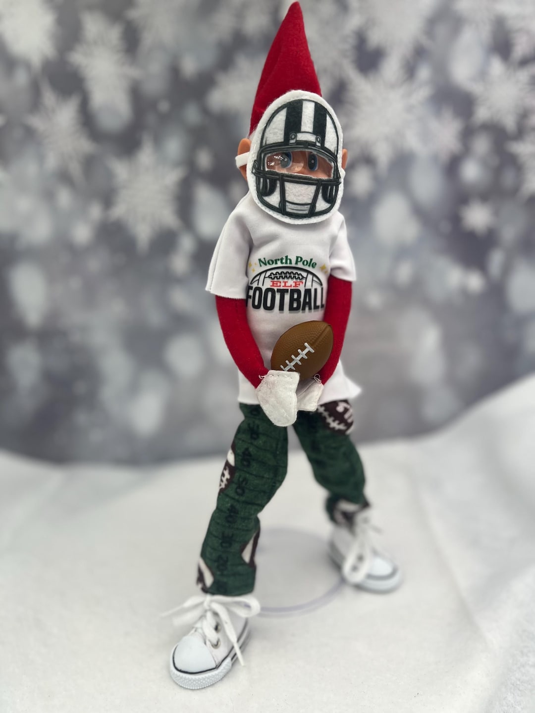 Elf Football Outfit: Miniature Helmet, Shirt, Pants & Ball - Etsy