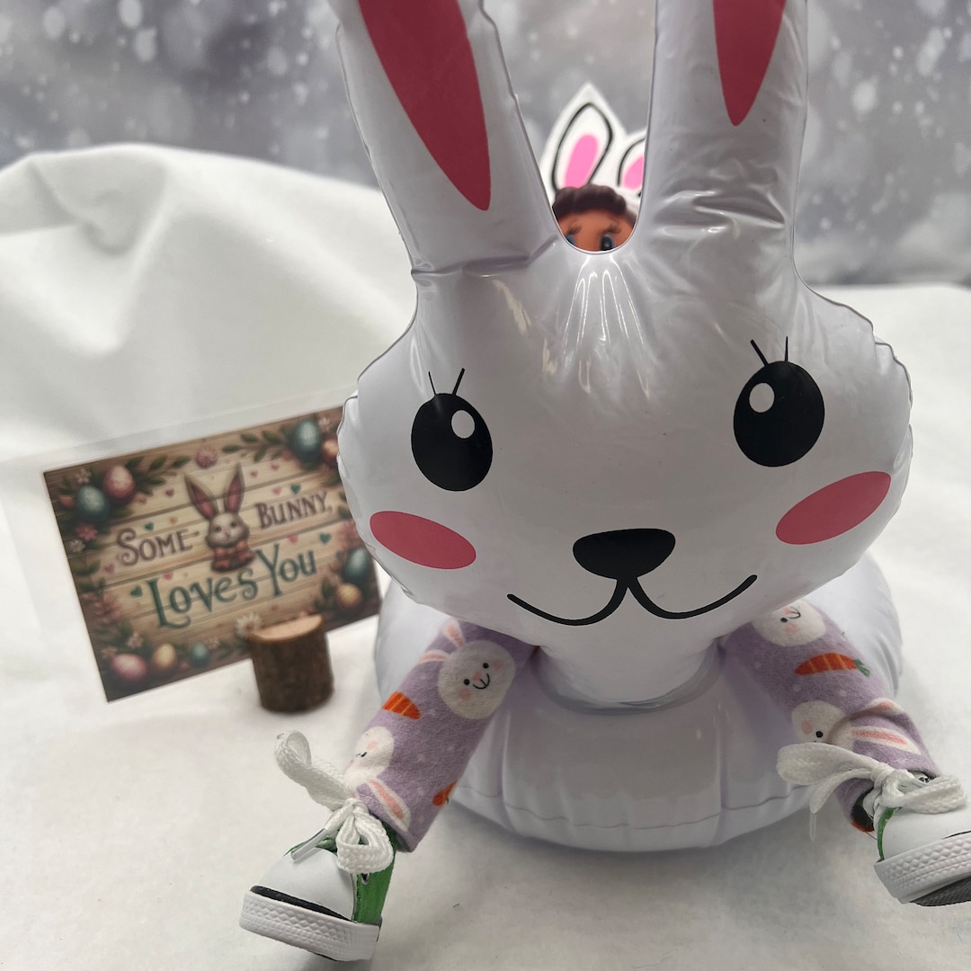 Cute Elf Bunny Float to Welcome Your Elf for Easter! Elf Accessory ...