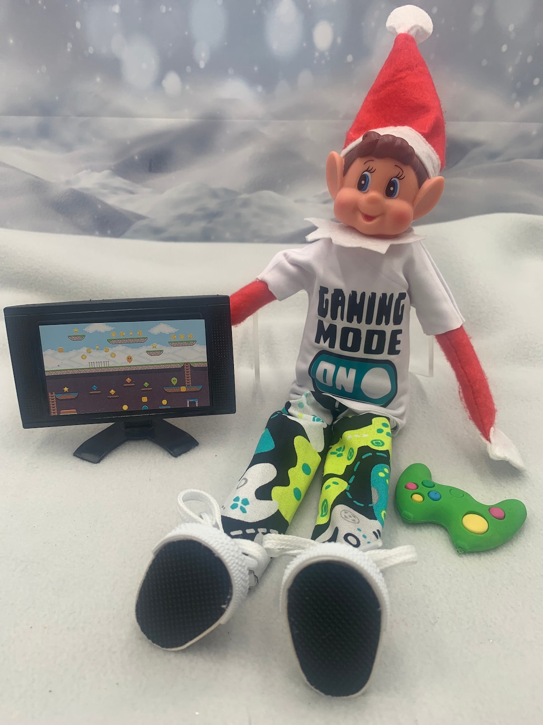 Elf Gaming Mode ON! the Red Elf Shop Original! Elf Gaming Pants, Shirt ...