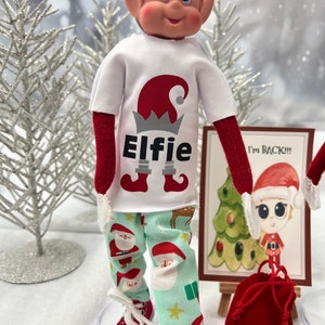 Custom Elf Outfit With Your Elf's Name, Elf Pants or Elf Skirt, Elf ...