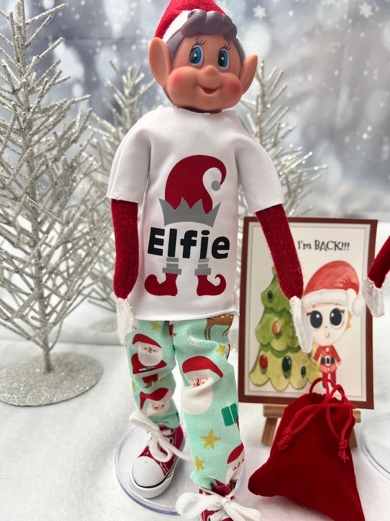 Custom Elf Outfit With Your Elf's Name Elf Pants or Elf - Etsy