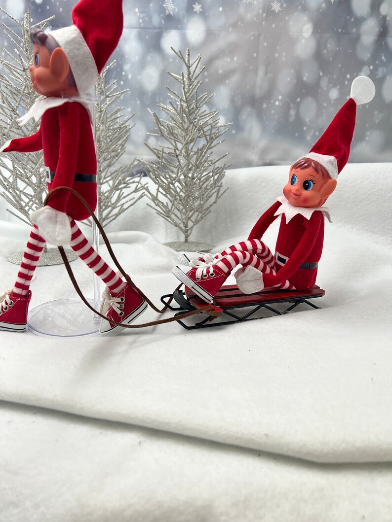 Elf Red Sled Great Prop for the Whole Season Elf - Etsy