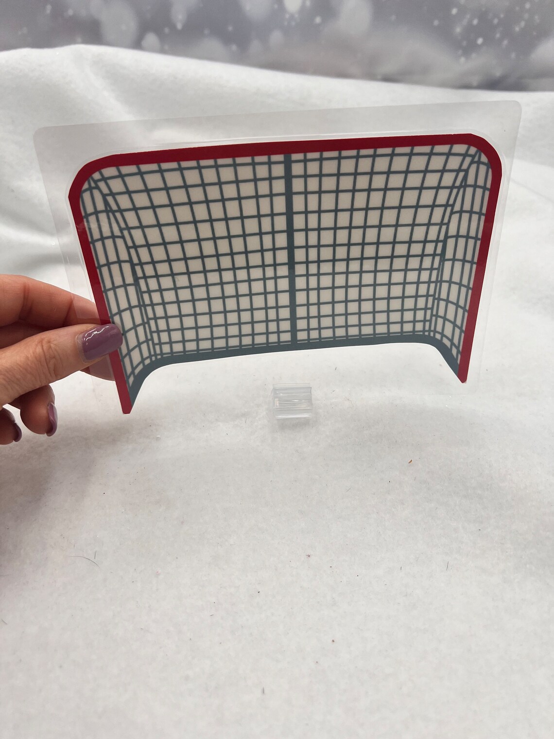 Elf Hockey Net: Laminated Cardstock Goal With Stand - Etsy