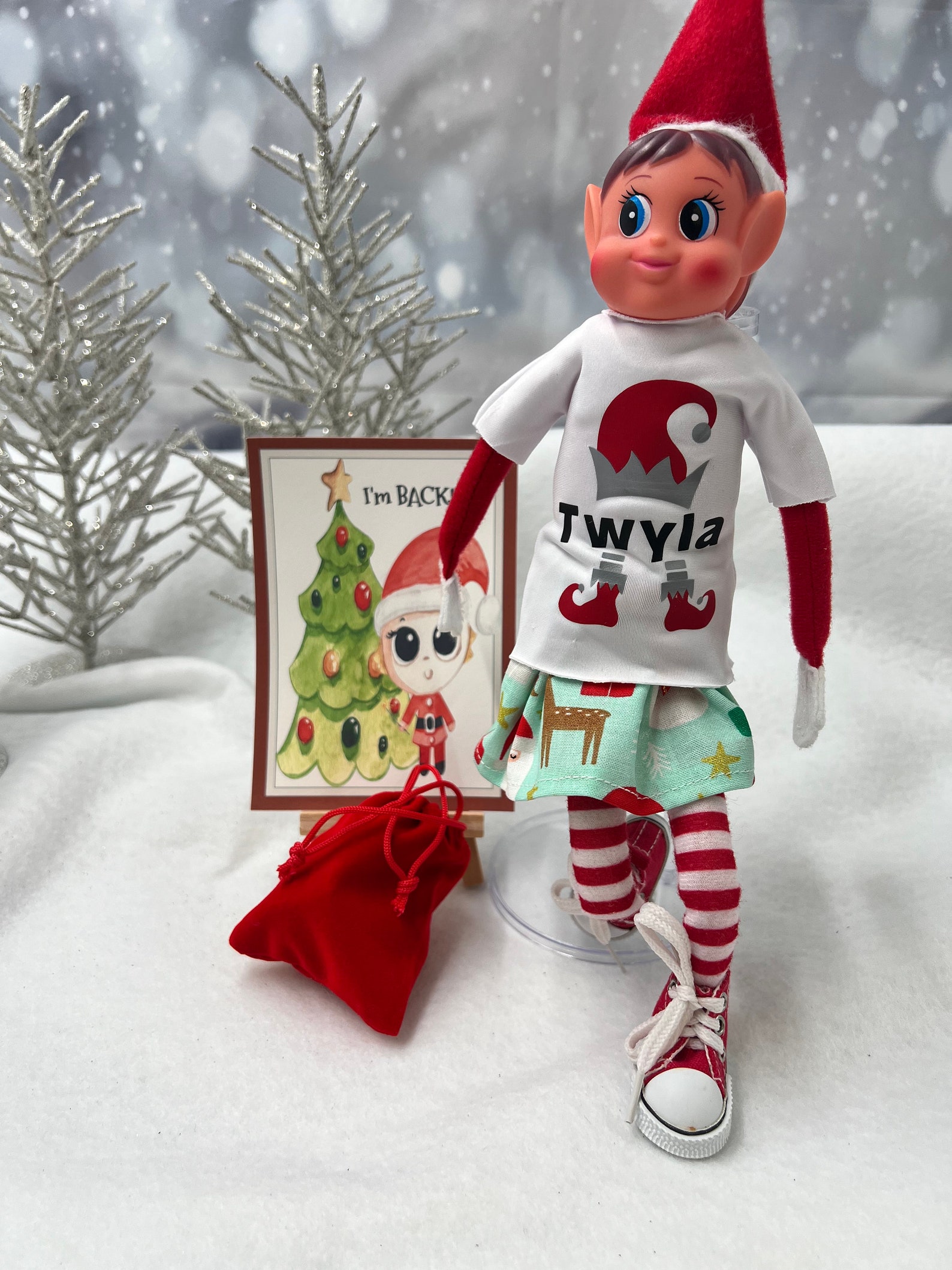 Custom Elf Outfit With Your Elf's Name Elf Pants or Elf - Etsy