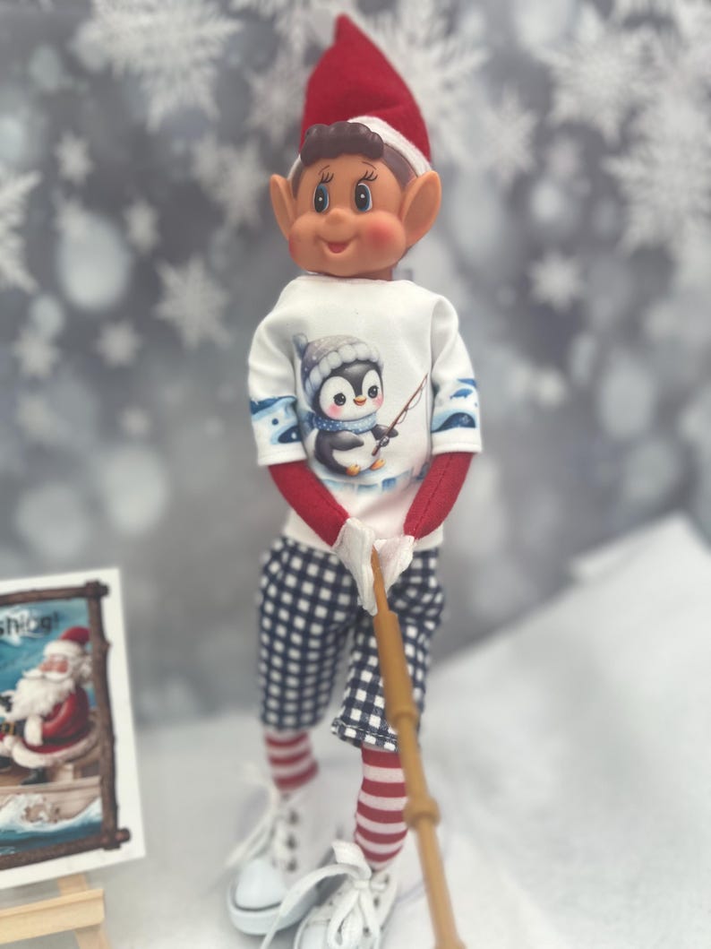 Elf Fishing Prop Set: Santa's License, Felt Pond - Etsy