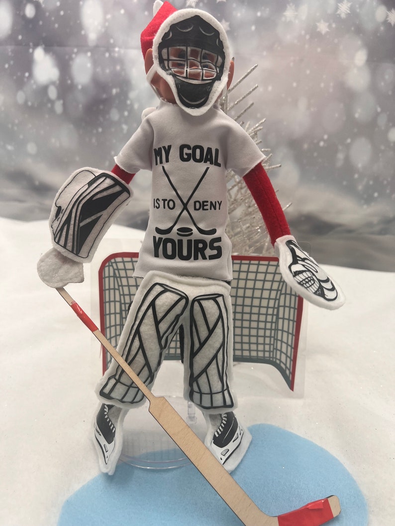Elf Hockey Net: Laminated Cardstock Goal With Stand - Etsy