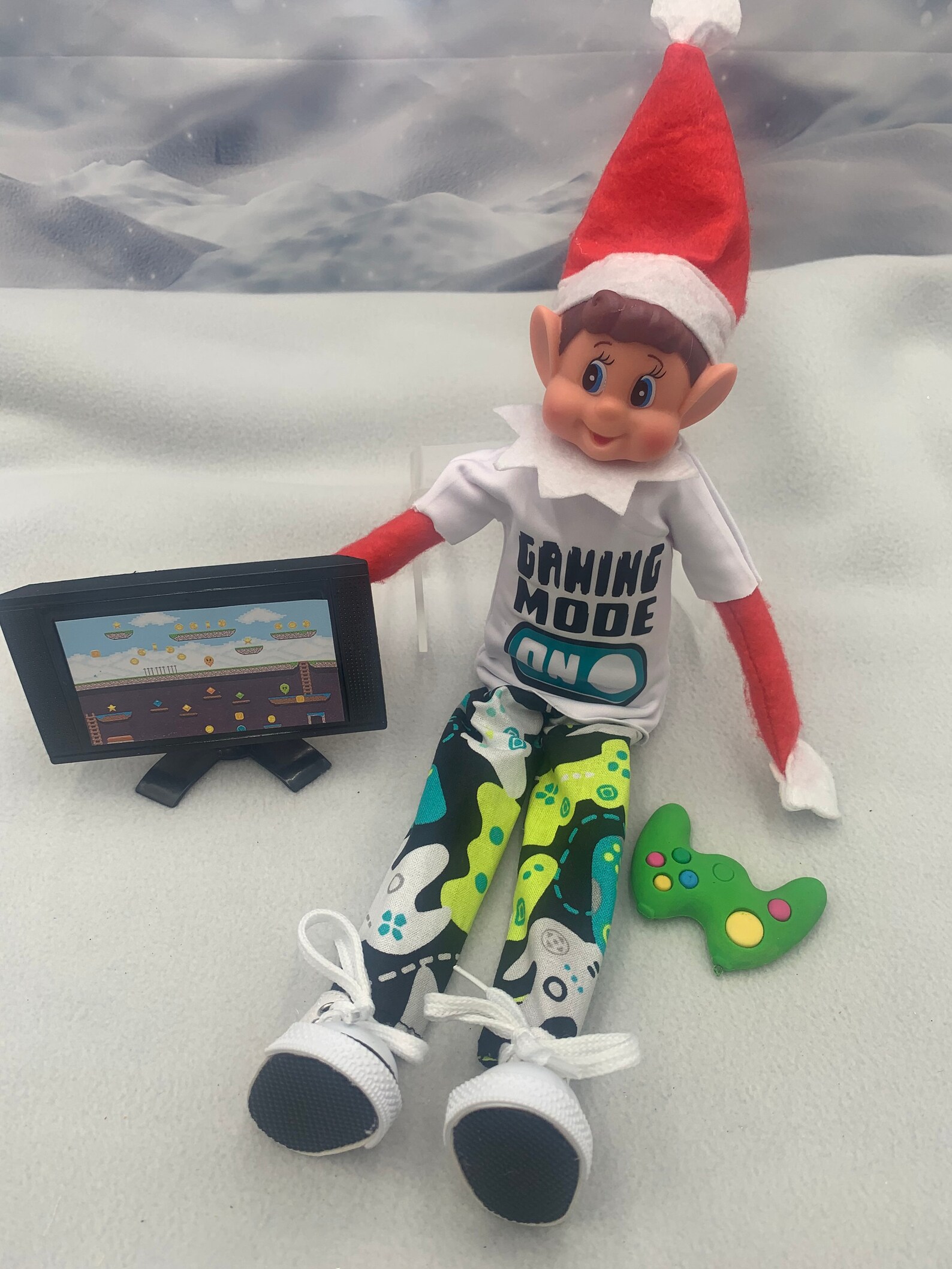 Elf Gaming Mode ON the Red Elf Shop Original Elf Gaming - Etsy