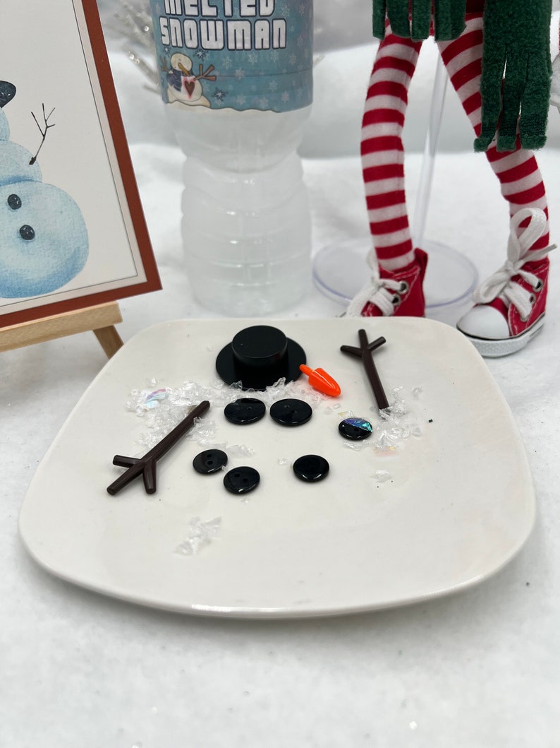 Elf Melted Snowman Set Elf Kit Funny Elf - Etsy