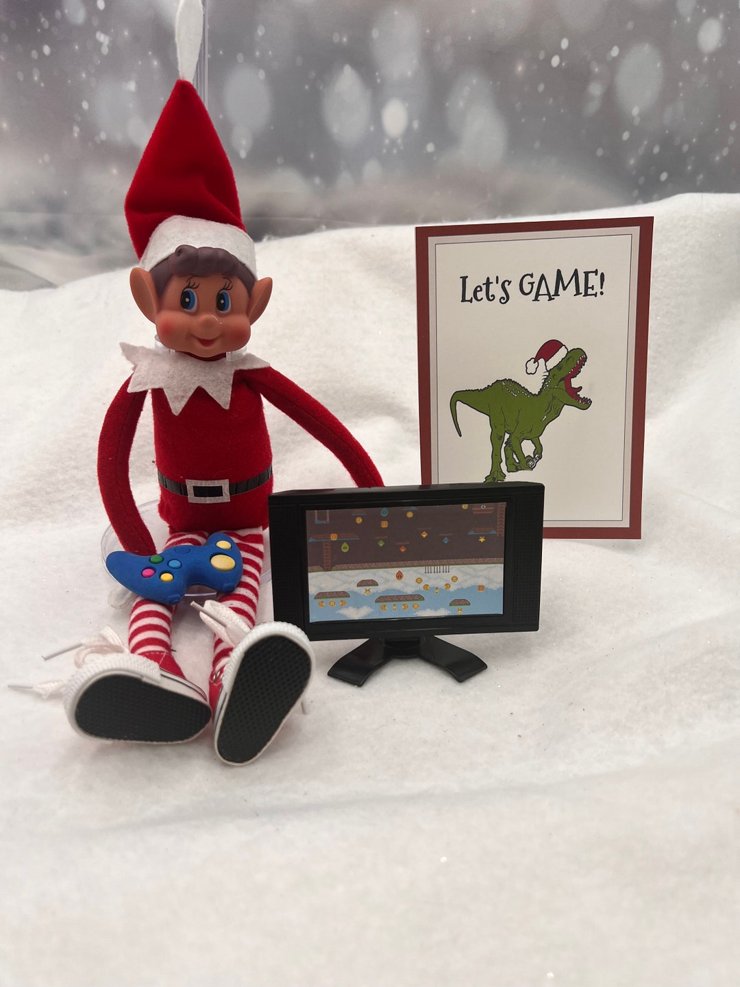 Elf Miniature Gaming Set With Console, Hand Held Controller and Sign ...