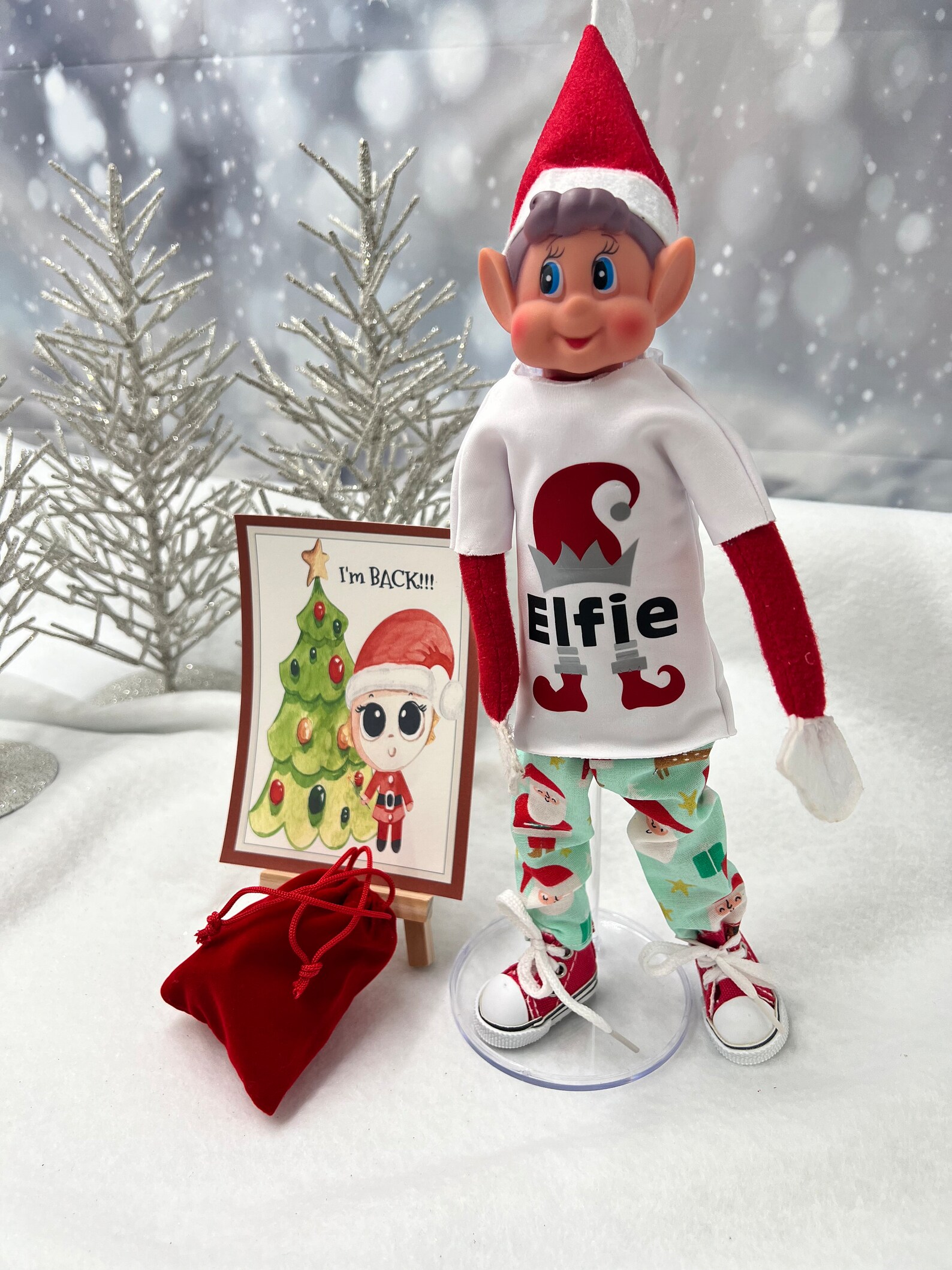 Custom Elf Outfit With Your Elf's Name Elf Pants or Elf - Etsy
