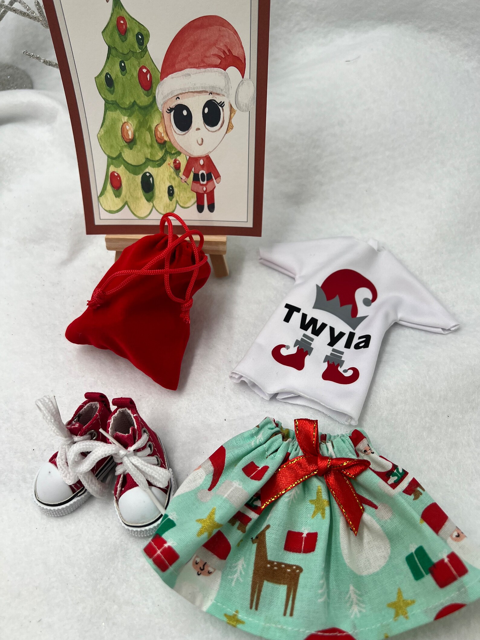 Custom Elf Outfit With Your Elf's Name Elf Pants or Elf - Etsy