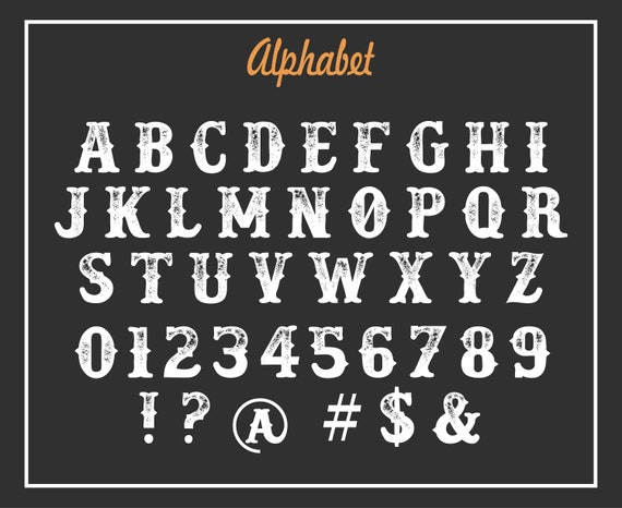 Old West Font Stencils