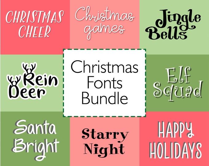 Christmas Fonts Christmas Font Monogram Christmas Script Santa Font ...