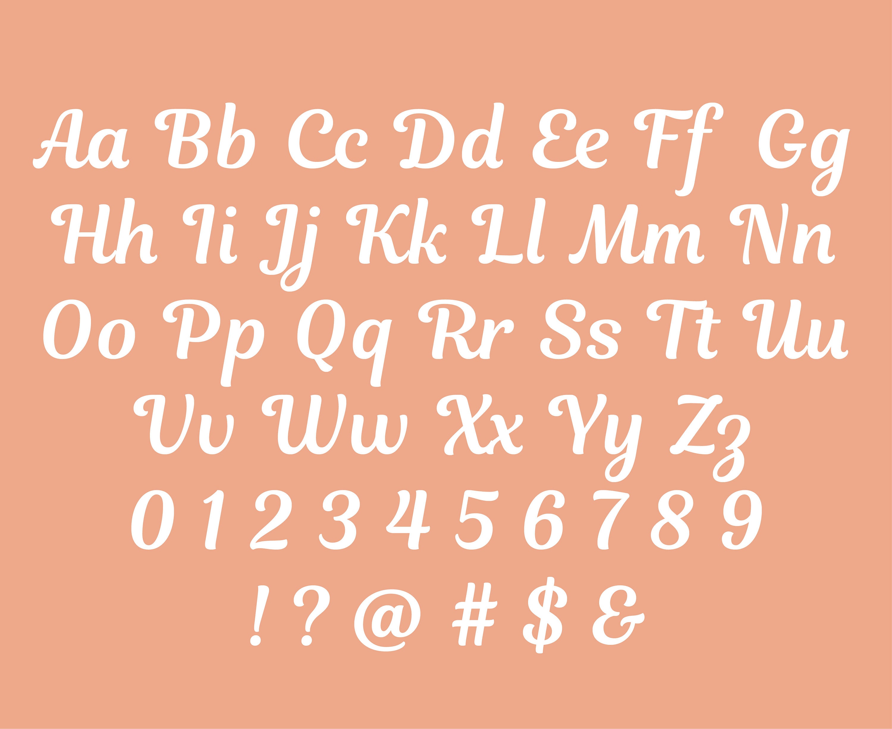 Magnolia Font Wedding Font Cursive Font Magnolia Script Font - Etsy ...