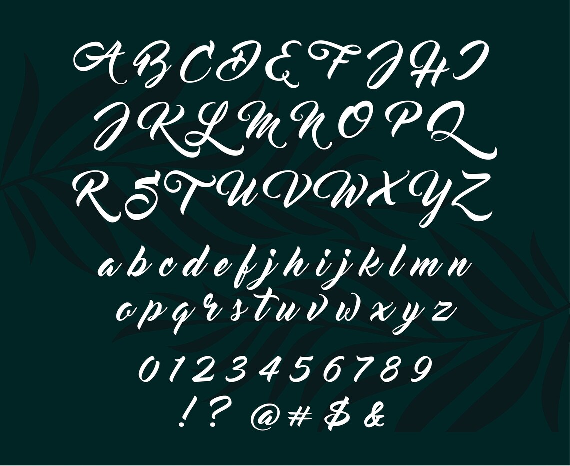 Wedding Font Cursive Font Ttf Svg Cursive Font for Cricut - Etsy