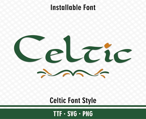 Celtic Font Irish Font Gaelic Font Celtic Letterig Font Celtic - Etsy