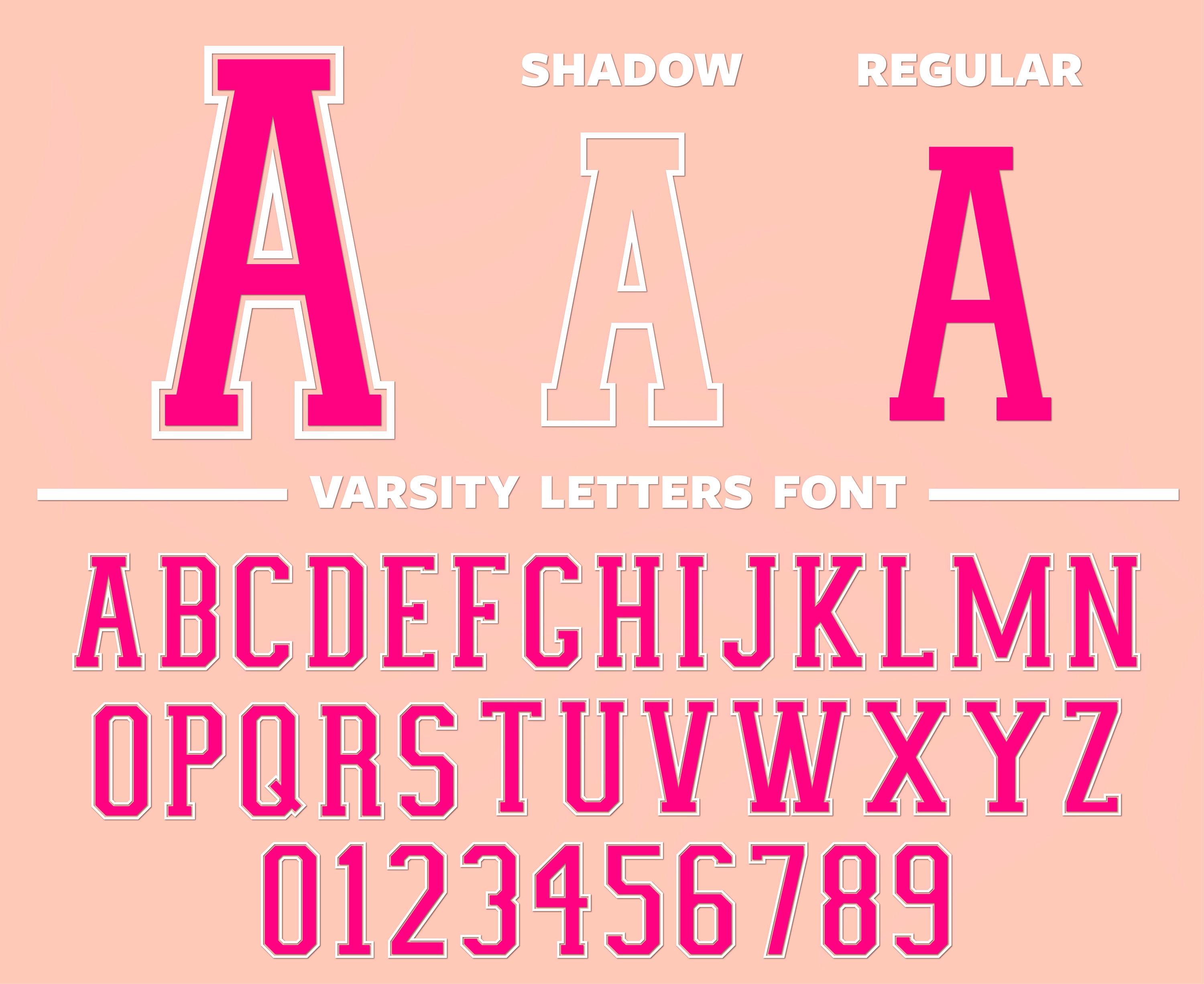 Varsity Font College Font Baseball Font Football Font Athletic Font ...