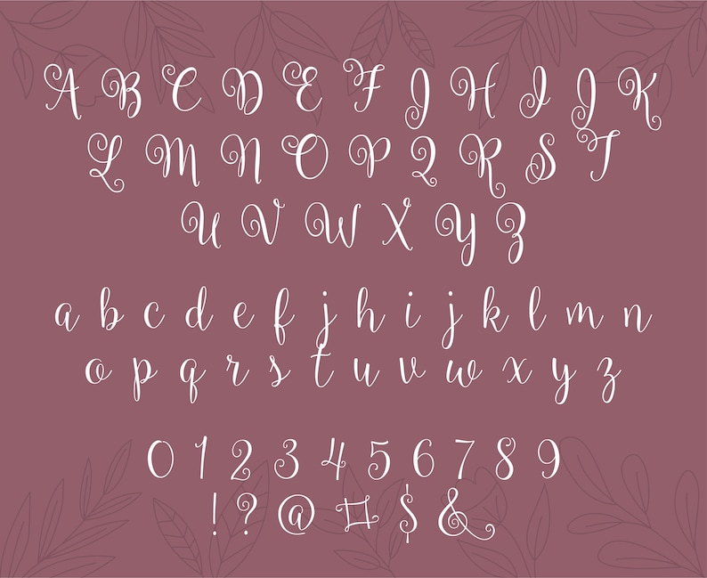 Wedding Font Cursive Font Ttf Svg Samantha Cursive Font for - Etsy