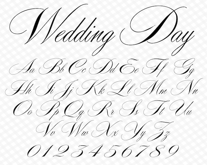 Wedding Font Invite Font Wedding Calligraphy Font Wedding Cursive Font ...