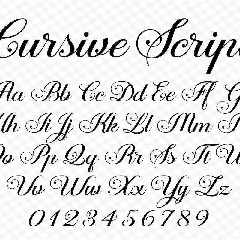 Calligraphy Font - Etsy