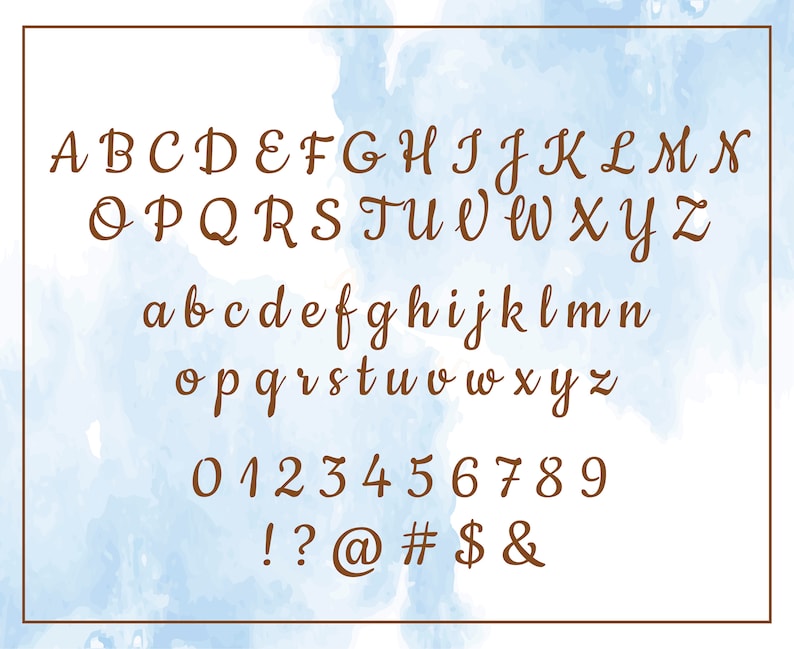 Cookie Font Cursive Font Calligraphy Font Monogram Font Invite - Etsy