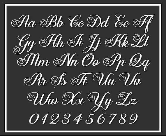 Wedding symbol fonts | Honestweddingadvice.com