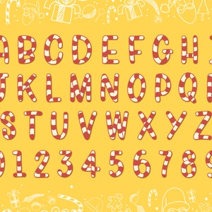 Candy Font Candyland Font Candy Cane Font Candy Script Font Christmas ...