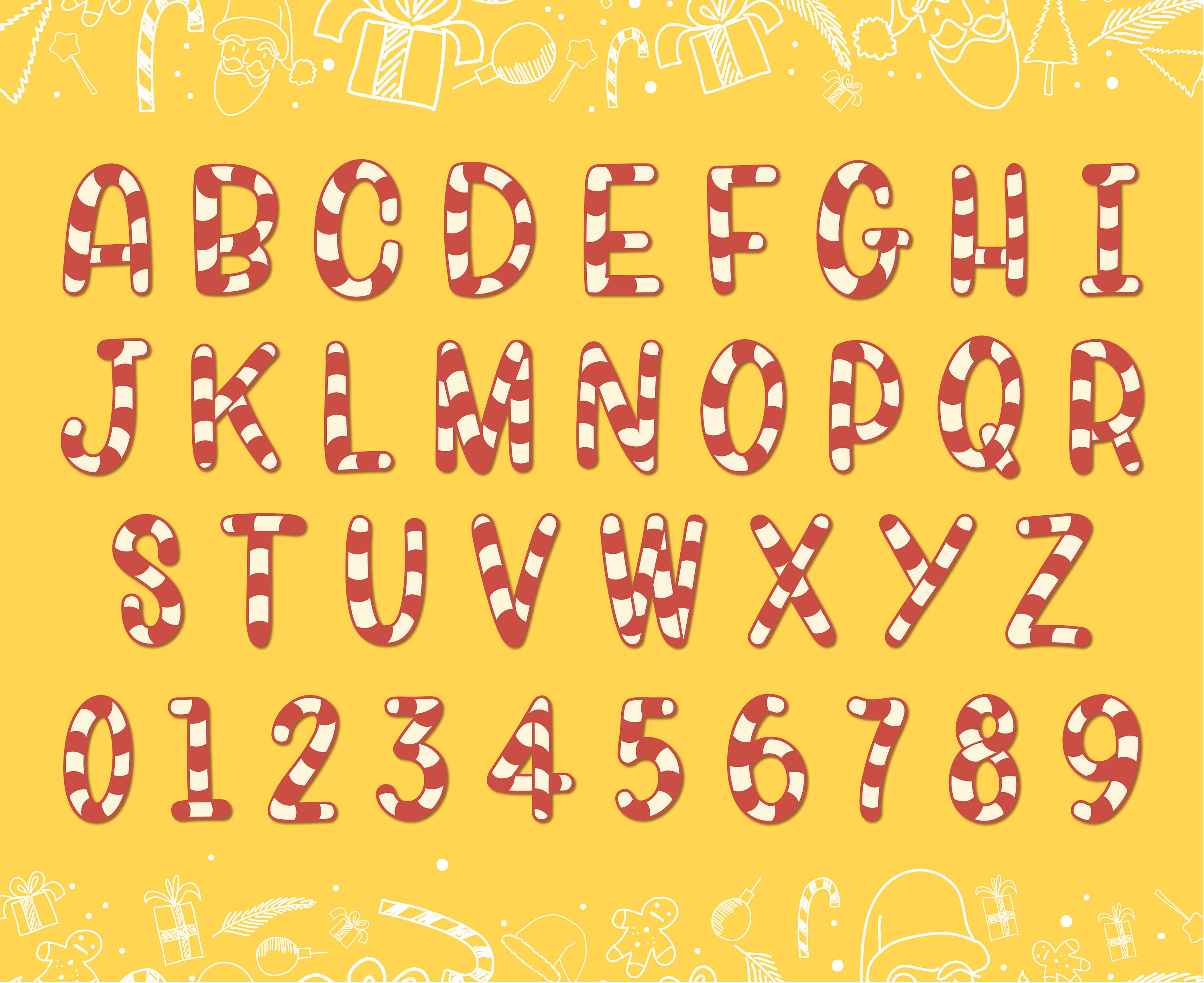 Candy Font Candyland Font Candy Cane Font Candy Script Font Christmas ...