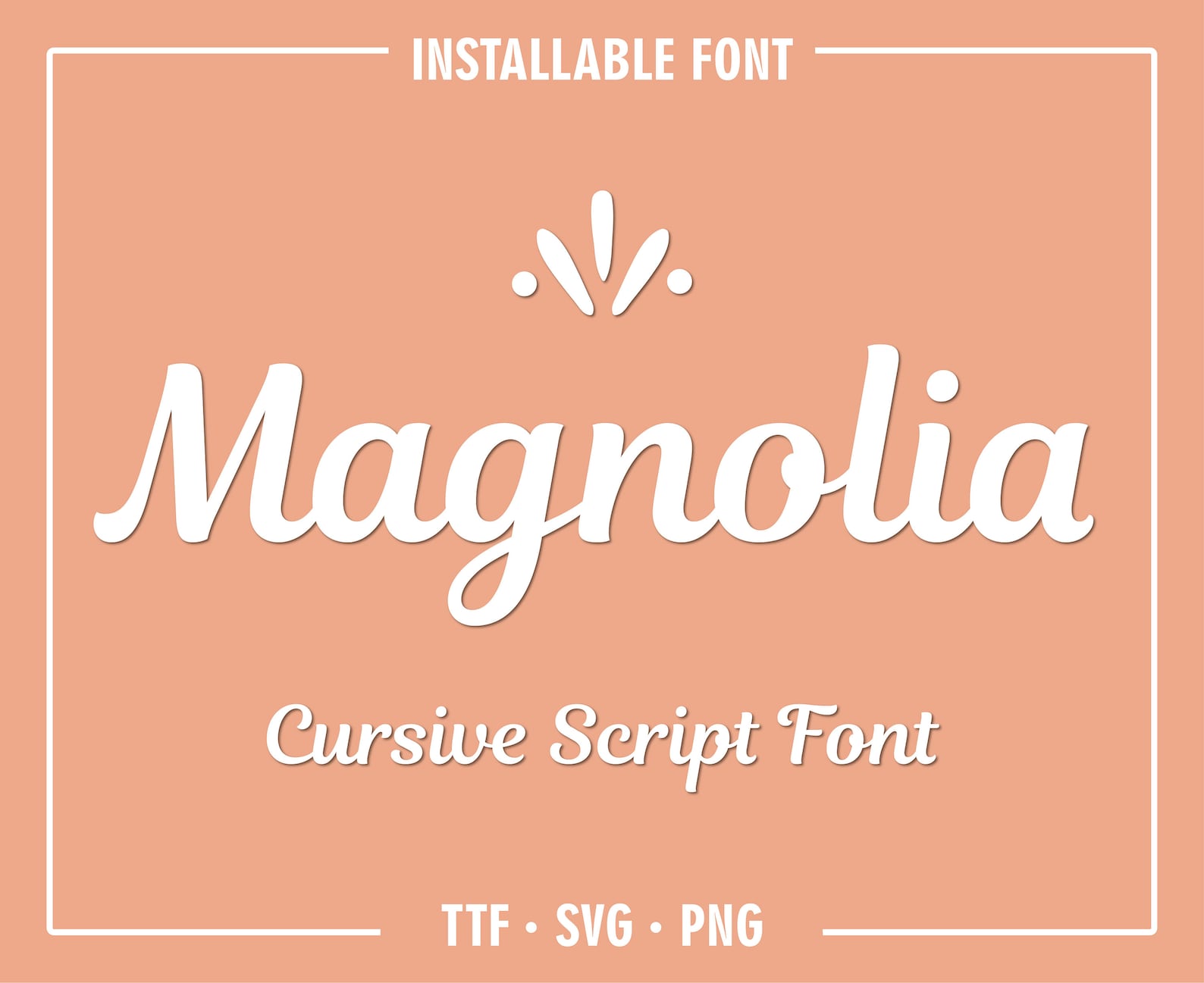 Magnolia Font Wedding Font Cursive Font Magnolia Script Font - Etsy