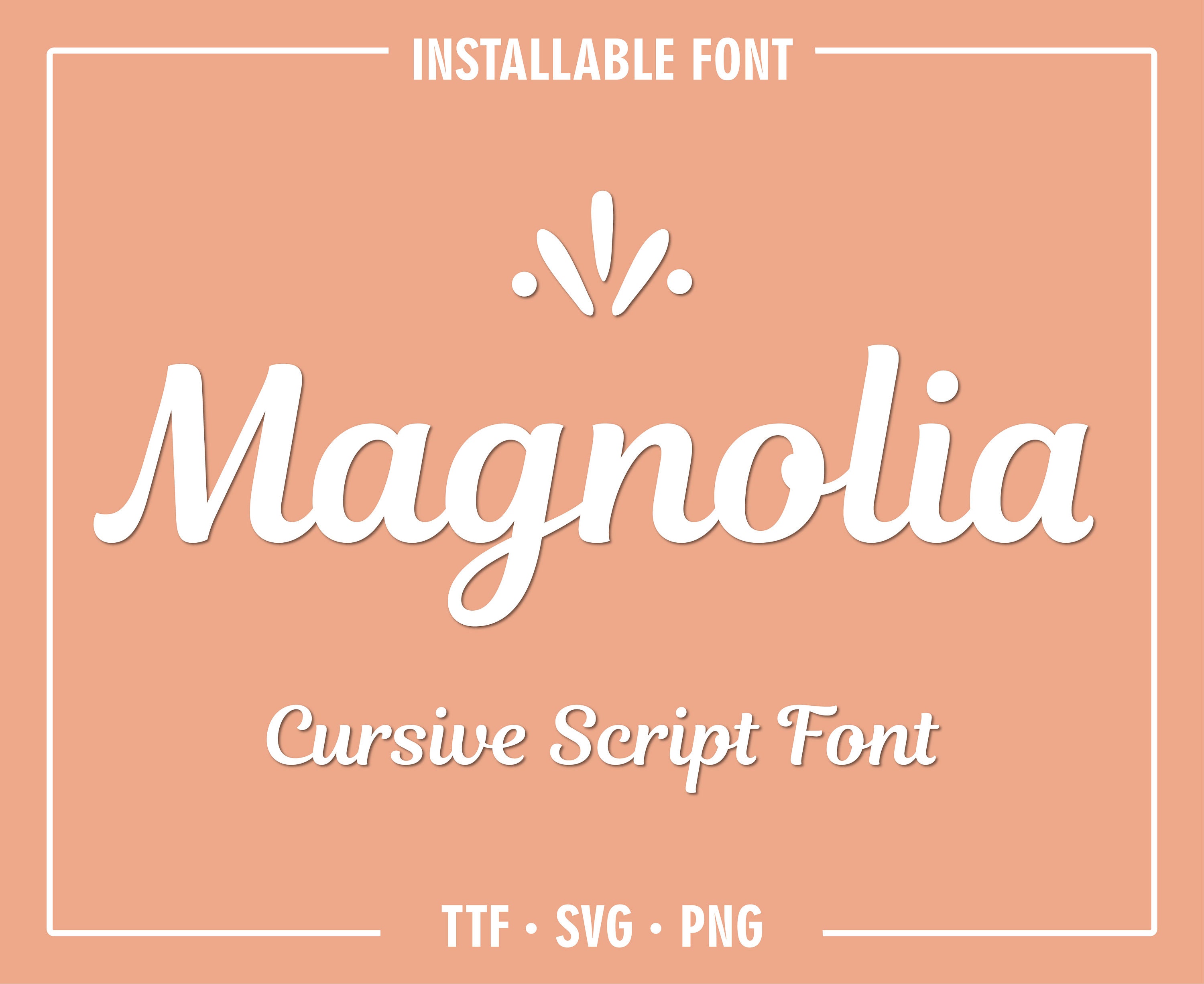 Magnolia Font Wedding Font Cursive Font Magnolia Script Font - Etsy Finland