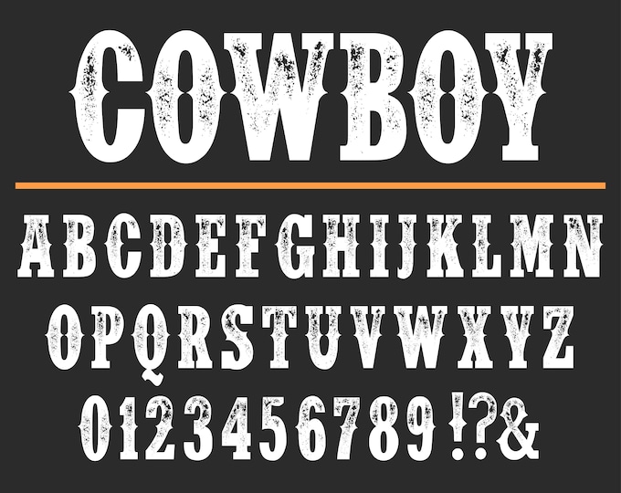 Western Font Wild West Font Old West Font Western Font Styles Cowboy ...