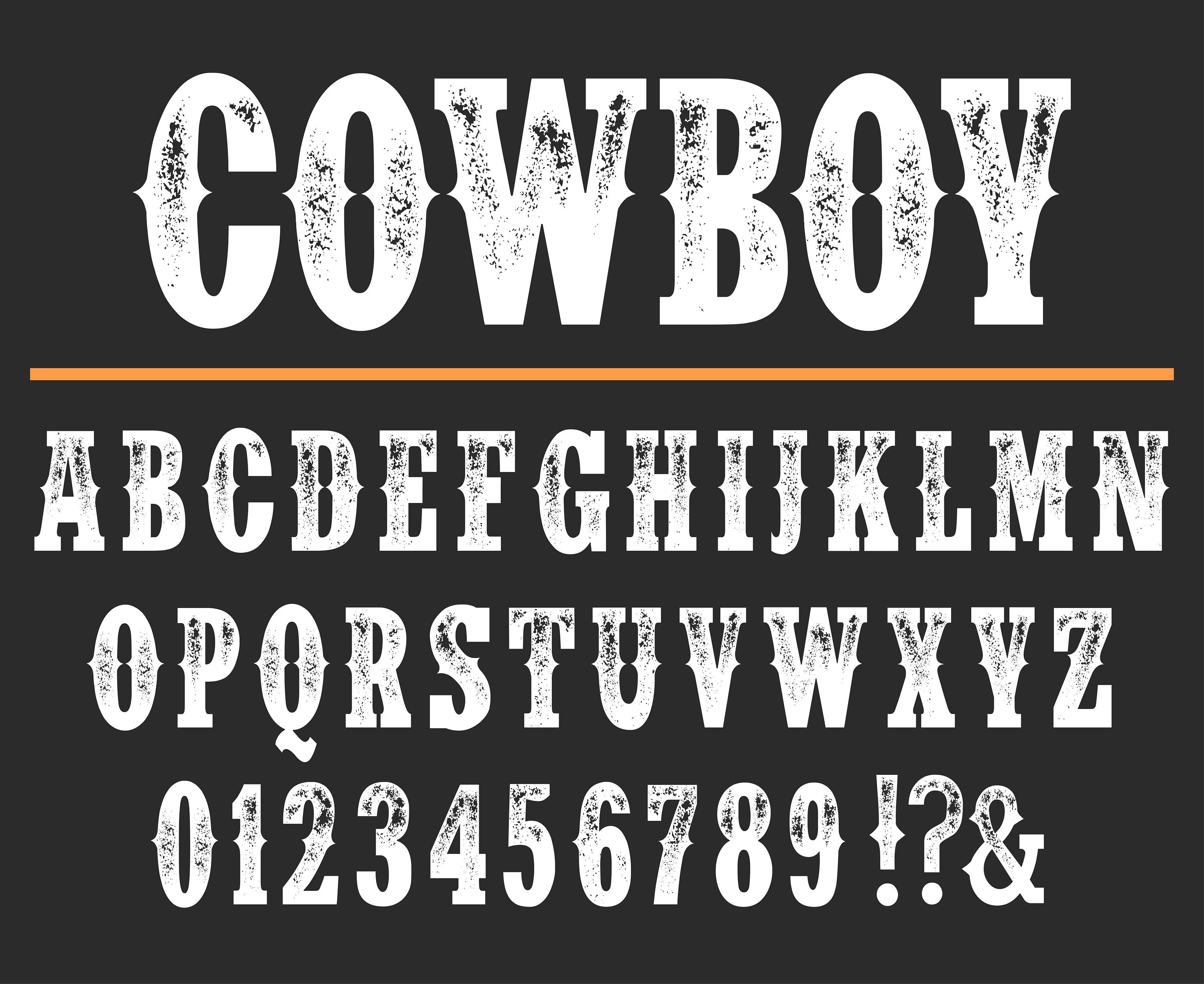 Western Font Wild West Font Old West Font Western Font Styles Cowboy ...