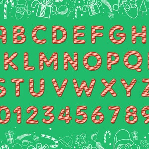 Candy Font Candy Cane Font Christmas Font Sweet Candy Font Candy Script ...