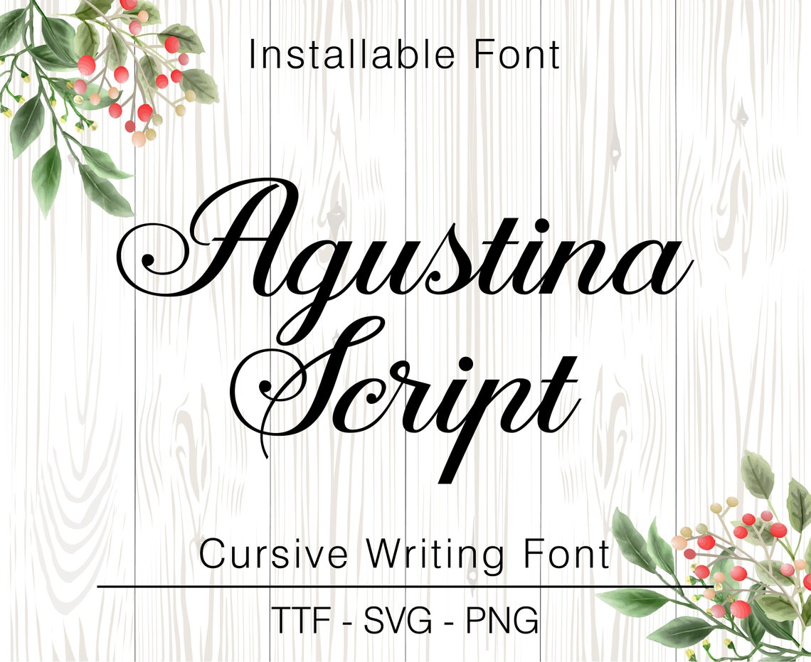 Wedding Font Cursive Font Ttf Svg Cursive Font for Cricut - Etsy