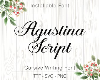 Cursive Letters Font Wedding Font Cursive Font Cursive Script - Etsy ...