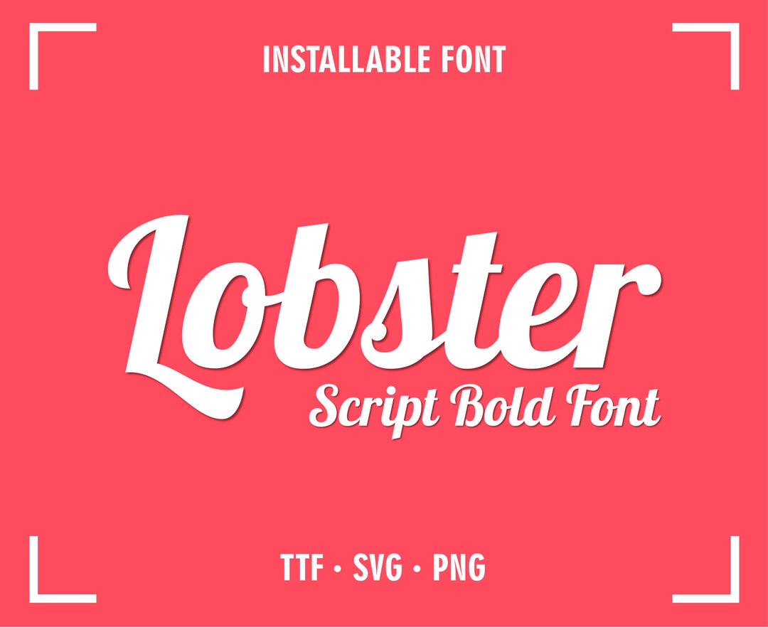 Lobster Schrift Cursive Font Wedding Font Cursive Font Für Cricut ...