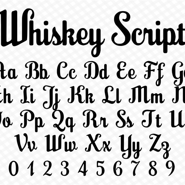 Cursive Outline Font - Etsy