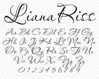 Wedding Font Cursive Font Wedding Script Wedding Cursive Font ...