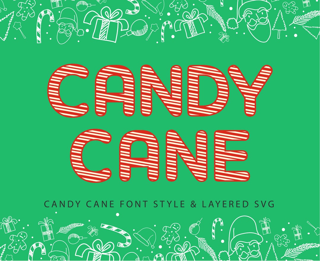 Candy Font Candy Cane Font Christmas Font Sweet Candy Font Candy Script ...