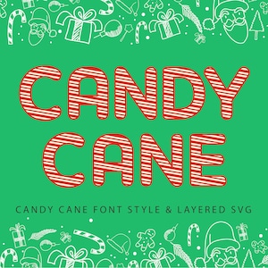 Candy Font Candy Cane Font Christmas Font Sweet Candy Font Candy Script ...