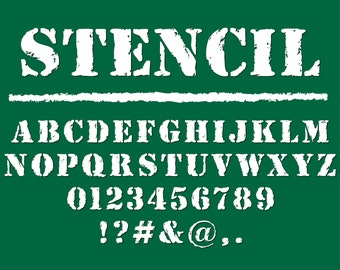 Military Font Military Stencil Font Stencil Font Army Font Army Stencil ...