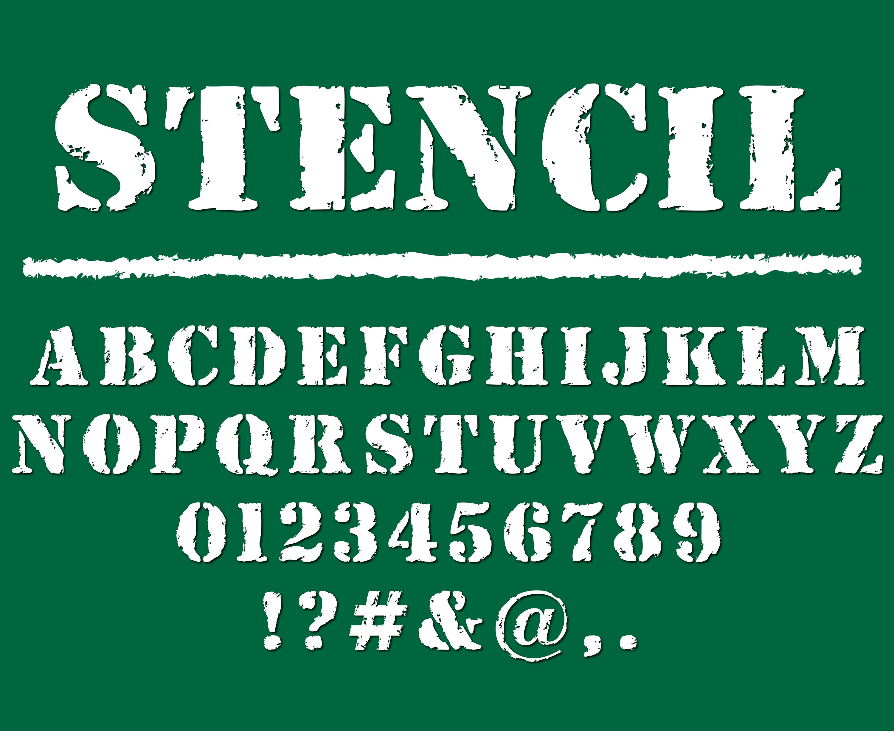 Stencil Font Free Download